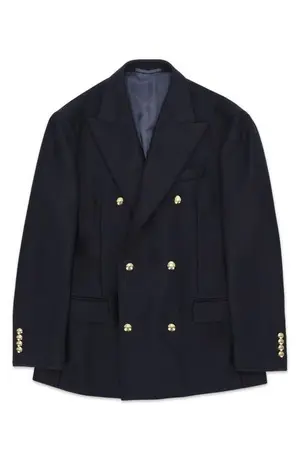 FORTELA Double Breasted Wool Blazer