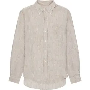 FORTELA King Linen Shirt - Brown
