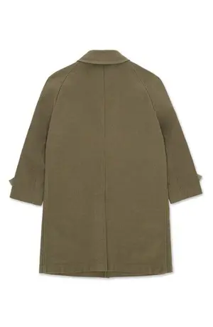 FORTELA Vintage Blue Single-breasted Coat - Green