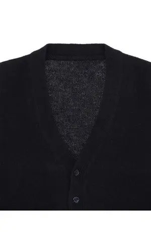 FORTELA Wool Cardigan - Dark Blue