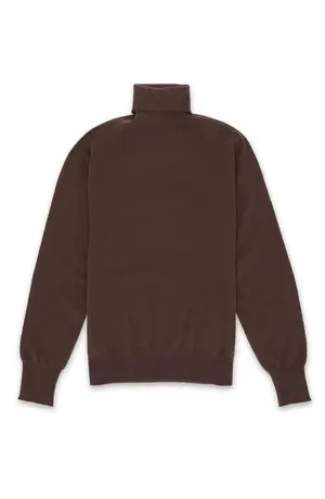 FORTELA Shannon High Neck Jumper - Dark Brown