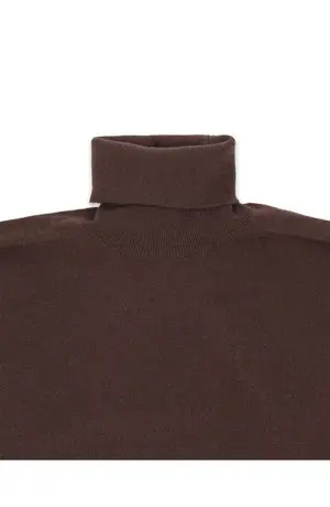 FORTELA Shannon High Neck Jumper - Dark Brown