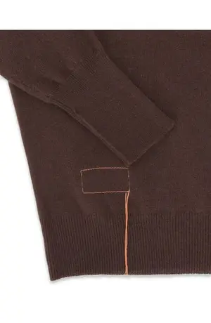 FORTELA Shannon High Neck Jumper - Dark Brown