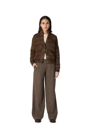 FORTELA Low Waist Wool Trousers