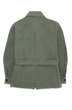 FORTELA Clint Cotton Military Safari Jacket - Green
