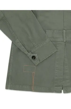 FORTELA Clint Cotton Military Safari Jacket - Green