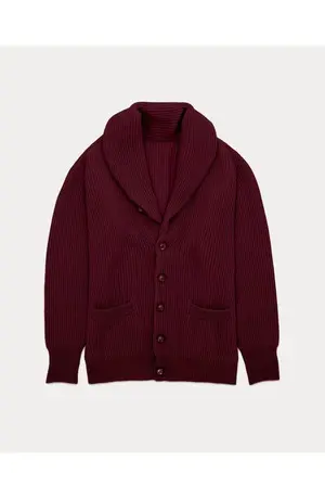 FORTELA Cashmere Cardigan - Burgundy