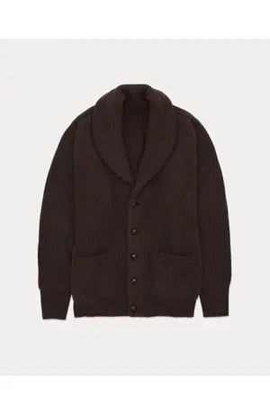 FORTELA Cashmere Cardigan - Dark Brown