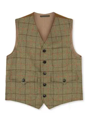 FORTELA Sartoriale Wool Check Vest - Multicolor