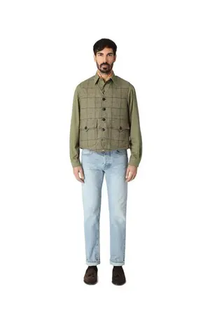 FORTELA Sartoriale Wool Check Vest - Multicolor
