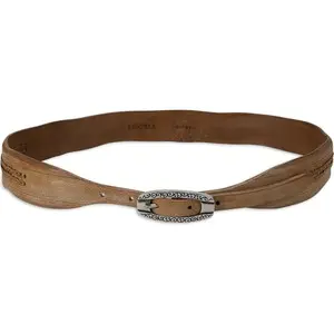 FORTELA Leather Belt - Beige