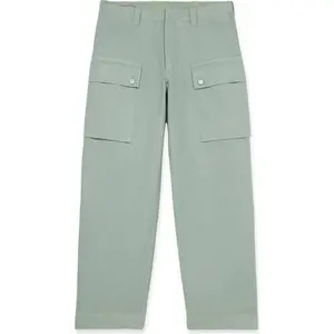 FORTELA Mott Cargo Cotton Trousers - Aqua Green