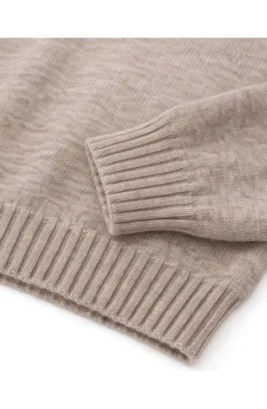 FORTELA Shetland Turtleneck Sweater - Cream