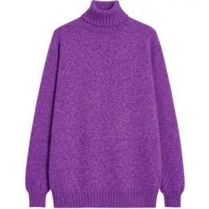 FORTELA Shetland Turtleneck Sweater - Violet