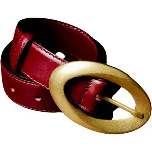 FORTELA Teodora Leather Belt Burgundy