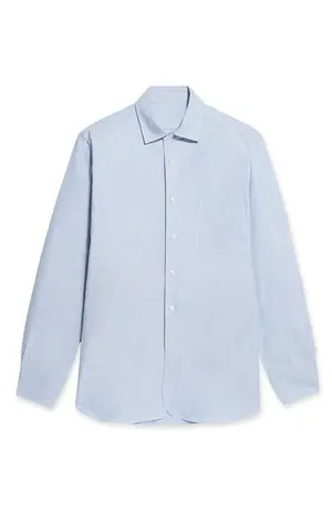 FORTELA Woven Oxford Shirt - Light Blue
