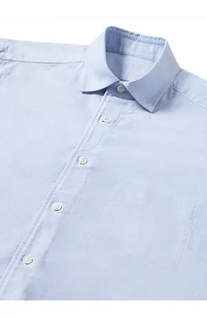 FORTELA Woven Oxford Shirt - Light Blue
