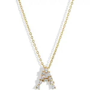 Lili Claspe Letter Pendant Necklace - Gold A
