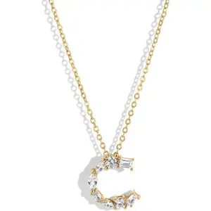 Lili Claspe Letter Pendant Necklace - Gold C