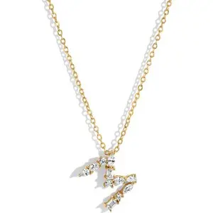 Lili Claspe Letter Pendant Necklace - Gold M