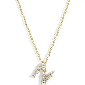 Lili Claspe Letter Pendant Necklace - Gold N
