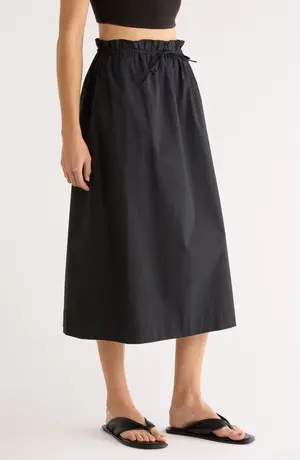Staud Shore Midi Skirt