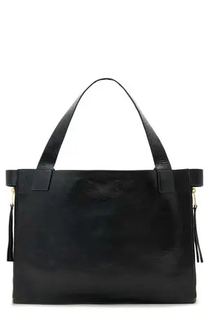 ALLSAINTS Marlo Leather East/west Tote - Black