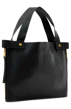 ALLSAINTS Marlo Leather East/west Tote - Black