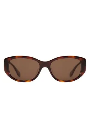 MOHALA EYEWEAR Melialani Polarized Contourbridge™ Oval Sunglasses - Cappuccino/tan Lenses