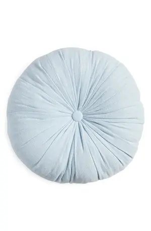 Nordstrom Washed Linen Accent Pillow - Blue Subdued