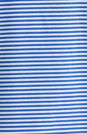 G/fore All Play Stripe Performance Golf Polo - Cobalt