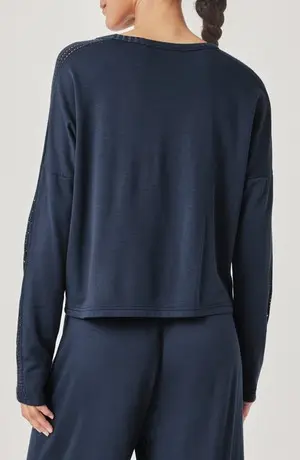 Splendid Jada Pointelle Sweatshirt