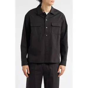 FRAME Double Pocket Overshirt - Washed Black