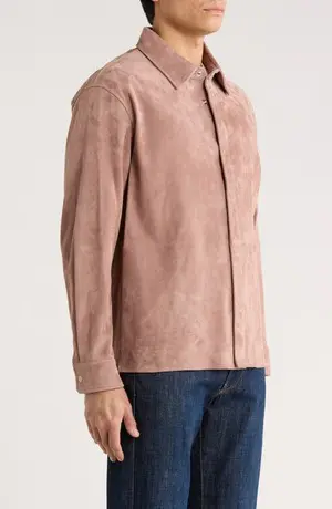 FRAME Suede Shirt Jacket