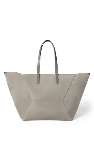 Brunello Cucinelli Silver Tone Totes
