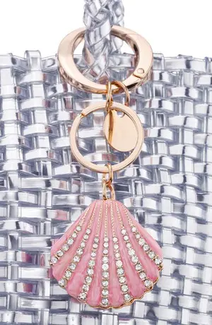 Nina Seashell Bag Charm - Icy Pink