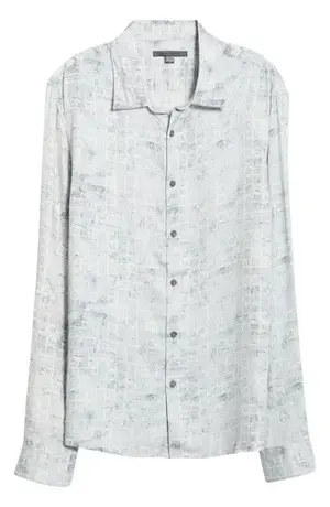 John Varvatos Luca Digital Print Button-up Shirt