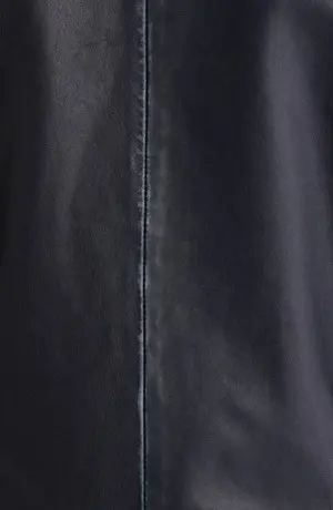 John Varvatos Nicholas Burnished Sheepskin Leather Jacket - Deep Blue