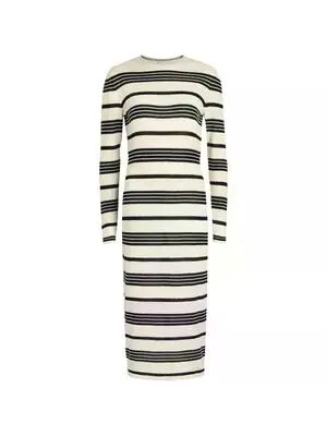 Moncler Striped Midi Dress