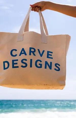 Carve Designs Organic Cotton Tote - Logo