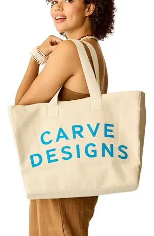 Carve Designs Organic Cotton Tote - Logo