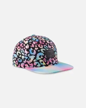 DEUX PAR DEUX Animal Print Cap - Black Animal Print