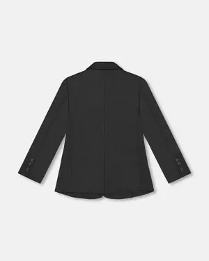 DEUX PAR DEUX Two-button Tailored Cut Blazer - Black