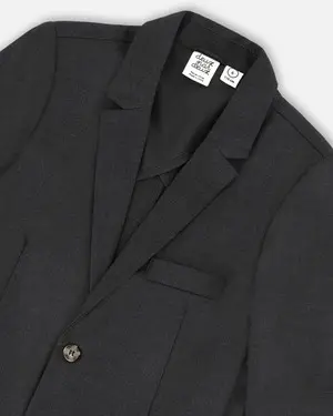 DEUX PAR DEUX Two-button Tailored Cut Blazer - Black