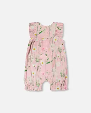 DEUX PAR DEUX Viscose Floral Print Romper