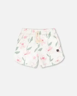 Deux Par Deux Floral Shorts For Women