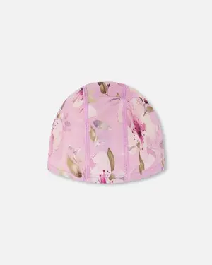 DEUX PAR DEUX Flower Print Swim Cap