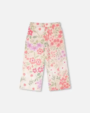DEUX PAR DEUX Floral Print French Terry Pants