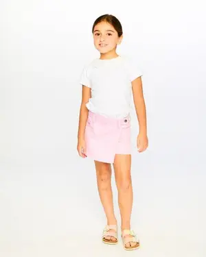 DEUX PAR DEUX Stretch Twill Skort With Pockets - Pink