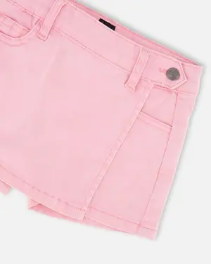 DEUX PAR DEUX Stretch Twill Skort With Pockets - Pink